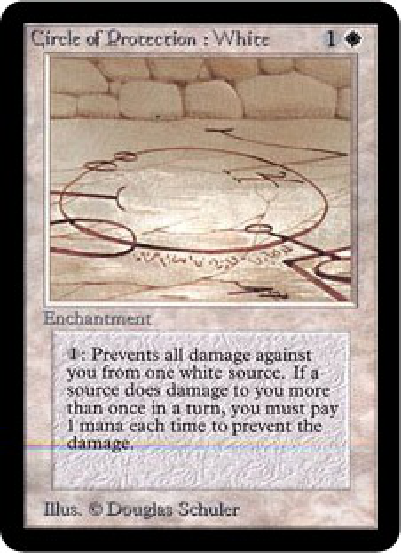 Circle of Protection: White - Magic: The Gathering Wiki | Poggregate